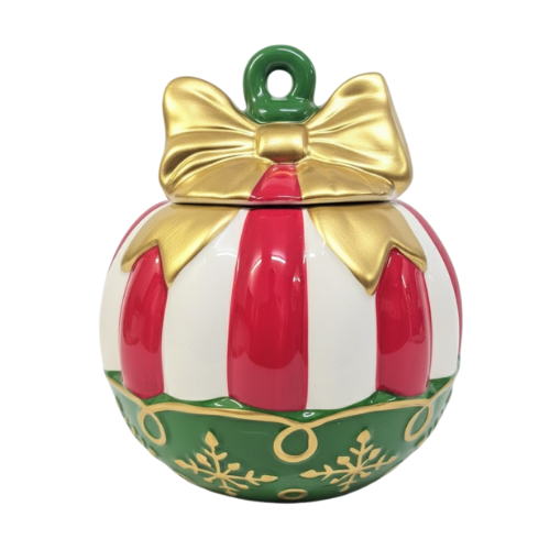 Bauble Cookie Jar (Hand Painted) – The Christmas Company SA